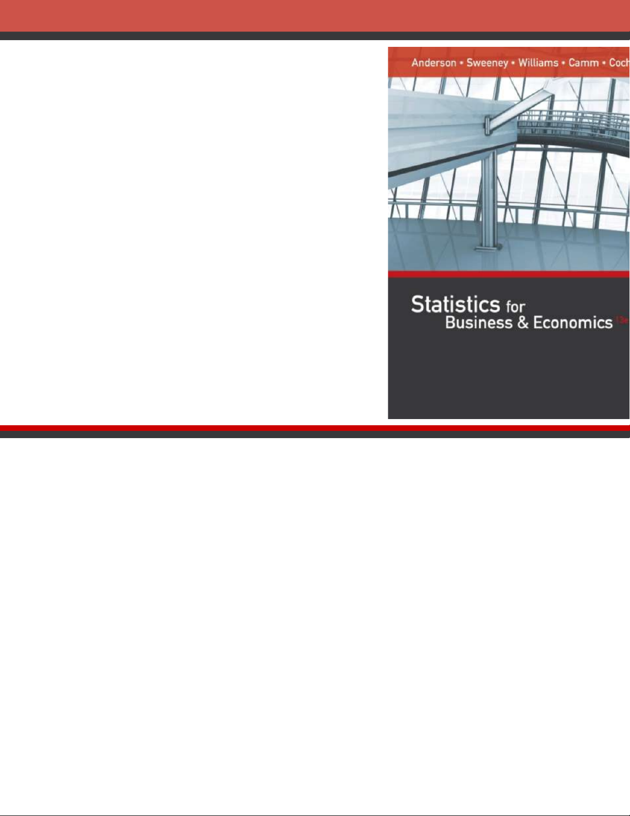 Statistics for business and economics (13e) - chapter 6 notes môn Xác ...