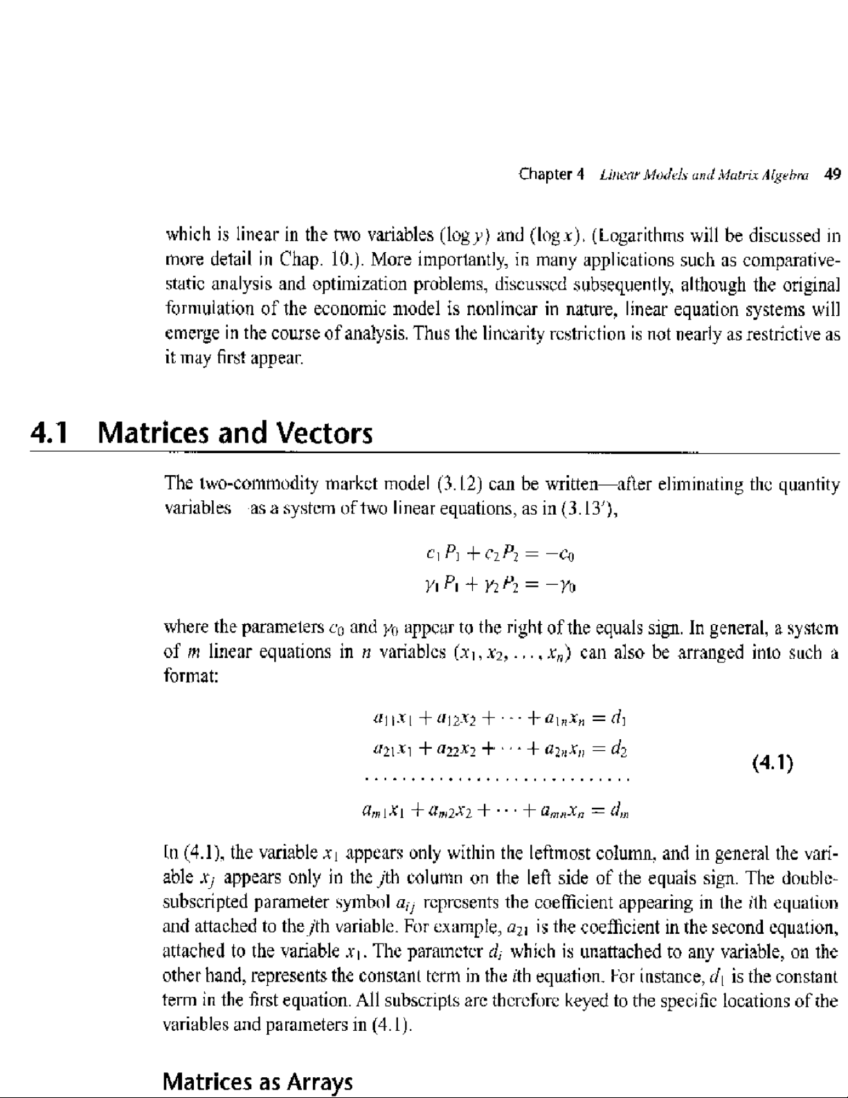 Chapter 4: linear models & matrix algebra (econ 62-95) môn Xác suất thống kê| Trường Đại học ...
