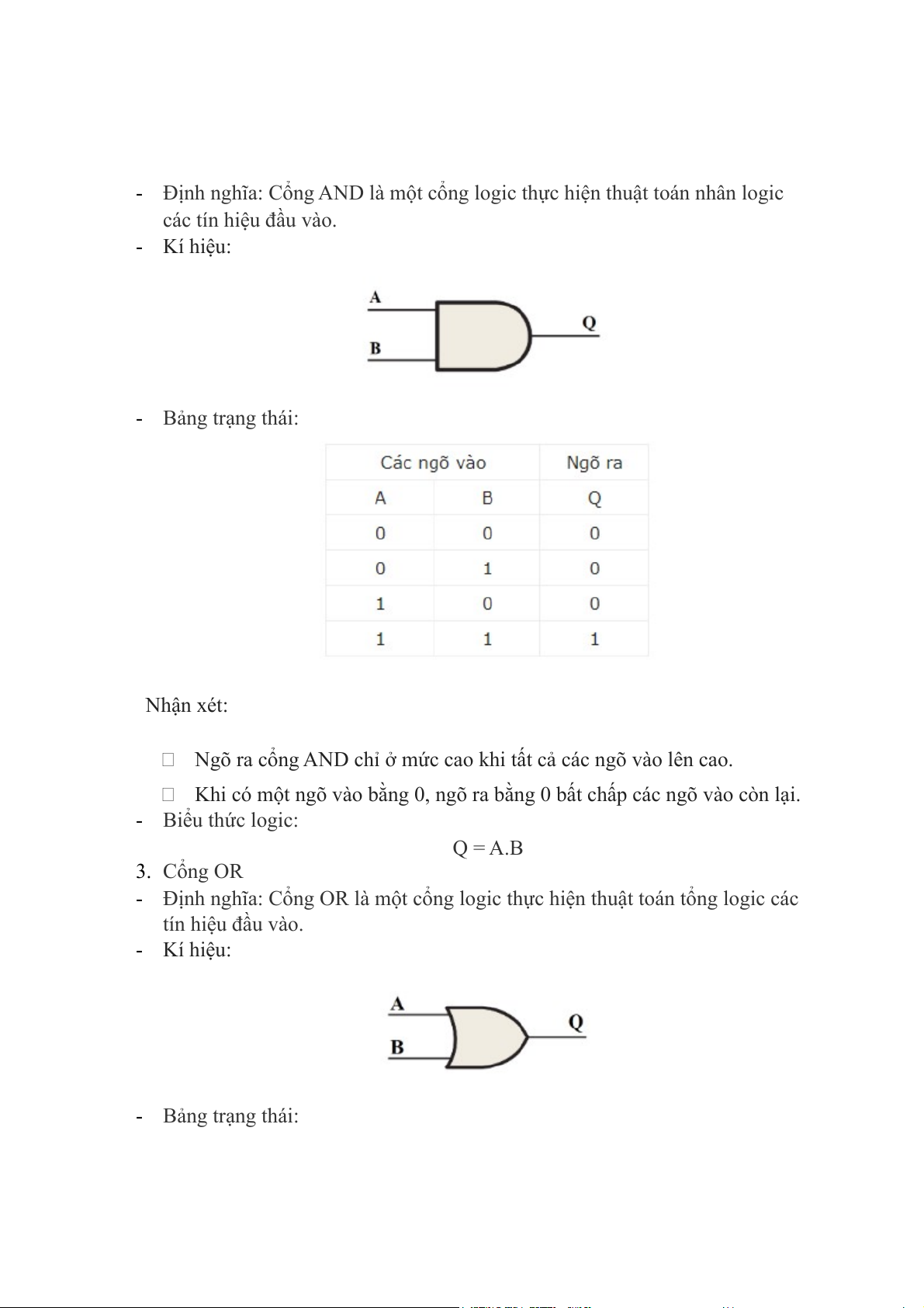 Bài Tập Thực Hành: Tín Hiệu Số & Cổng Logic - Cơ Sở Điện Tử | Thực tập ...