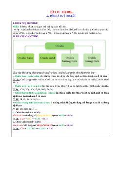 Chuyên đề KHTN 8 Cánh diều bài 11 Oxide | PDF
