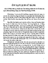 Ôn tập: LSDCS Việt Nam | Đại học Tây Đô | PDF