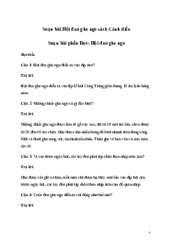 Soạn bài Hội đua ghe ngo (trang 51) | Tiếng Việt lớp 3 Cánh diều | PDF