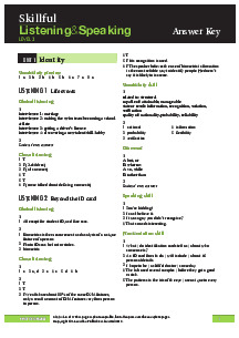 Skillful lv3 Student x 27s Book Answer Key - Tài liệu Tiếng Anh chuyên ...