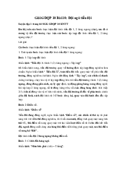 Giải GDQP 10 Bài 10 KNTT | PDF