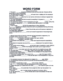 Word Form | PDF