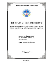 Tiểu luận KTCT Mác Lênin - Kinh tế Chính trị Mác-Lê Nin (KTCT01) | Đại học kinh tế quốc dân NEU ...