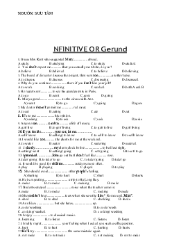 Bài tập toV Ving | PDF