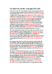 Tham khảo bài đọc: The Dead Sea Scrolls | môn IELTS vocabulary (IELTS ...