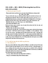 Cl2 + H2O → HCl + HClO | Phản ứng hóa học Cl2 ra HCl | Cl2 ra HClO | PDF