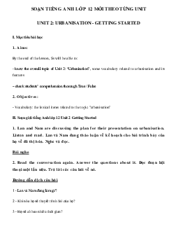 Unit 2 lớp 12 Getting Started | PDF