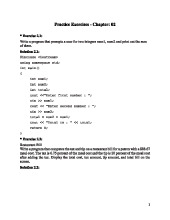 Chapter2_Practice Exercises_Cpp | PDF