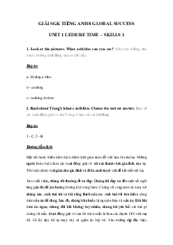Tiếng Anh 8 unit 1 Skills 1 Global Success | PDF