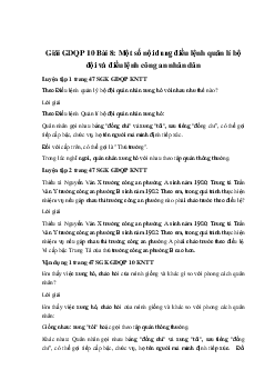 Giải GDQP 10 Bài 8 KNTT | PDF