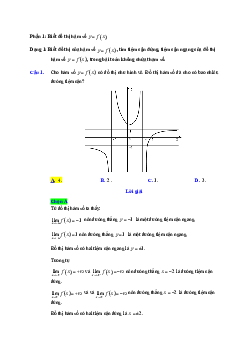 Các dạng toán về hàm ẩn liên quan đến tiệm cận của hàm số Toán 12 | PDF