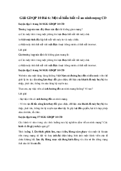 Giải GDQP 10 Bài 6 CD | PDF