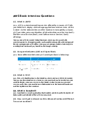 AWS Basic Interview QuestionsQ1 môn Công nghệ phần mềm | Đại học Bách ...