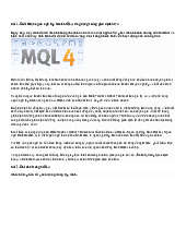 Sử dụng ngôn ngữ lập trình MQL4 | Đại học Bách Khoa Hà Nội | PDF