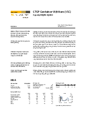 Phân tích CTCP Container Việt Nam (VSC) | Thị trường chứng khoán | PDF