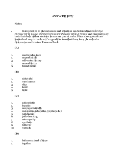 Key to Cornucopia Word formation 2 | PDF