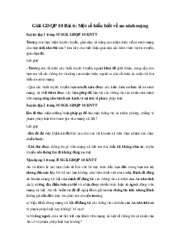 Giải GDQP 10 Bài 6 KNTT | PDF